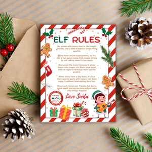 Elf Rules Printable Editable Elf Rules Letter to Follow Elf Arrival ...