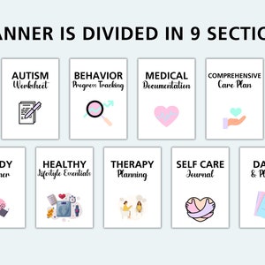 Autism Care Binder, Autism Planner Printable, Special Needs Child ...