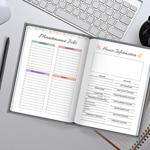 Home Maintenance Planner, Home Improvement Planner, Maintenance Tracker ...