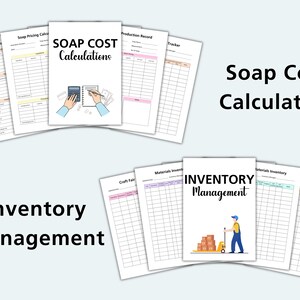 Soap Business Planner, Soap Making Business, Soap Recipe Sheet, Soap ...