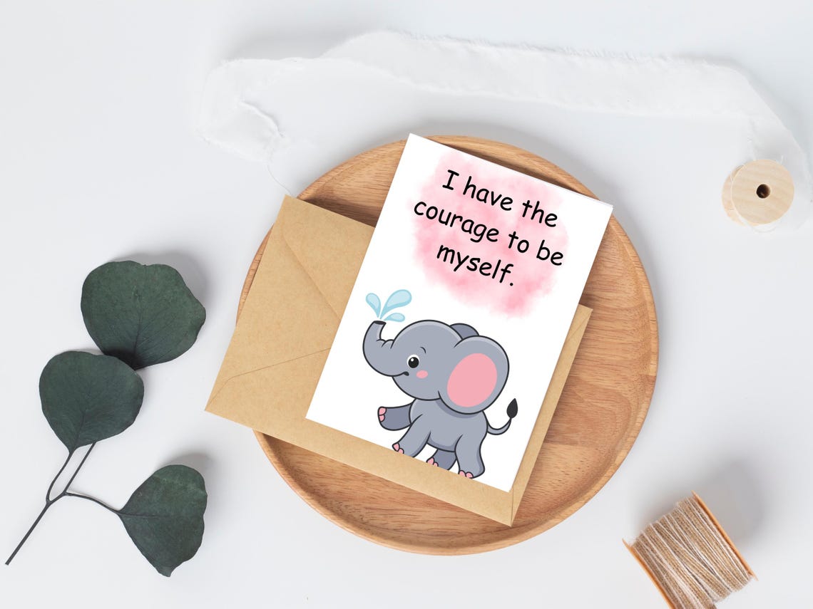 36 Affirmation Cards for Kids, Positive Affirmations Printable | Growth ...