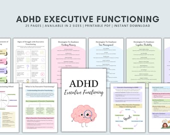 210 ADHD Executive Functioning Skills Strategies Psychoeducation ...