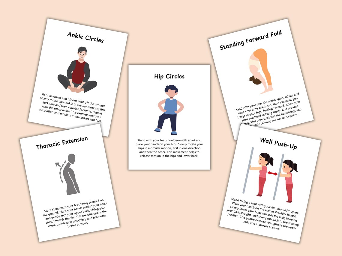 Somatic Psychotherapy Coping Skills Cards, Somatic Exercises for ...