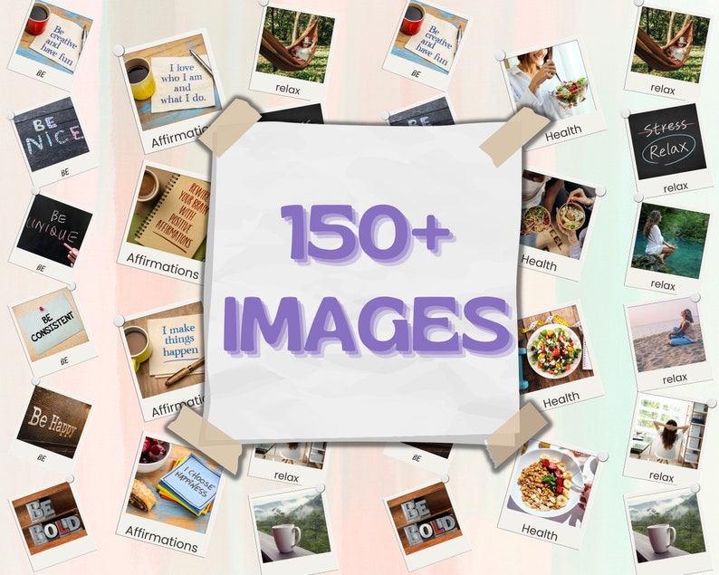 2023 Vision Board Template, Vision Board Kit 2023, Vision Board With ...