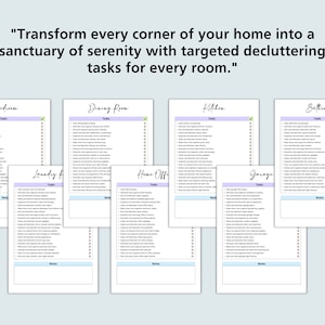 Adhd Declutter Planner, Declutter Checklist, Adhd Declutter Challenge, Declutter Guide ...