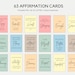 63 Rainbow Affirmation Cards Printable, Affirmation Cards Digital ...