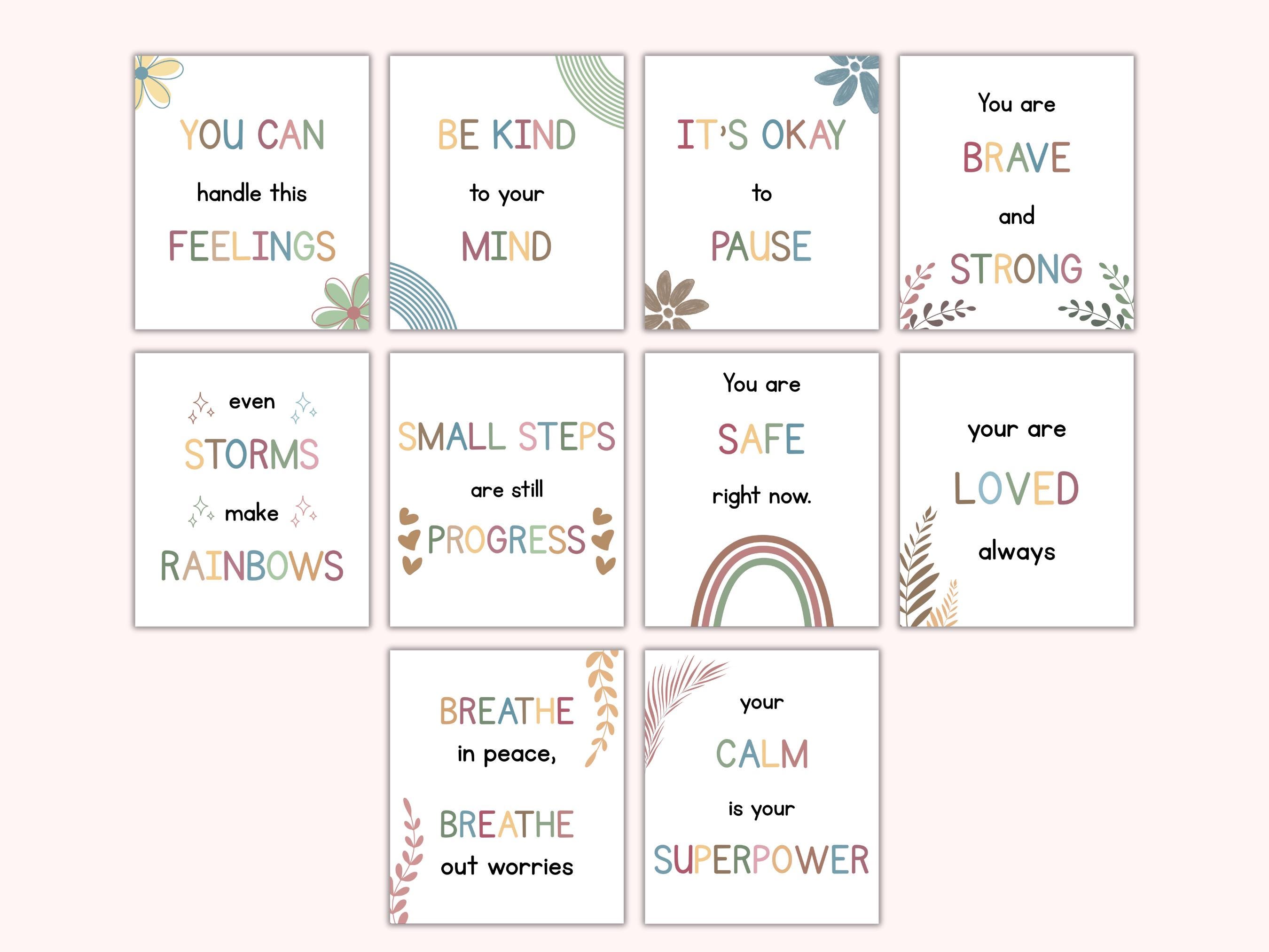 50 Anxiety Coping Skills Cards Printable, Mental Health Worksheets ...