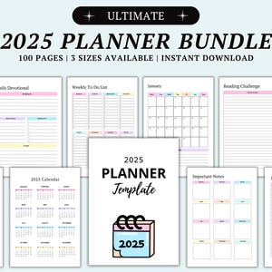 2025 Planner Printable | Ultimate All-in-one Planner PDF | Daily ...