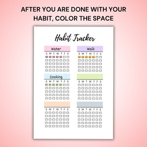 Minimalistic Daily Habit Tracker Printable Weekly Habit Tracker ...