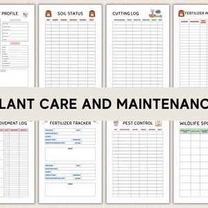 Gardening Planner Printable, Garden Planner, Plant Planner, Garden ...