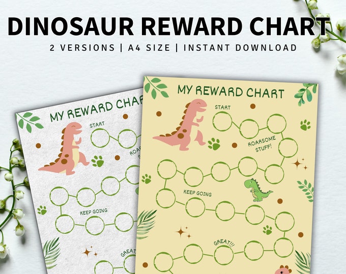 Dragon Reward Chart for Kids Behavior Chart Printable, Chore Chart ...
