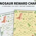 Dinosaur Reward Chart for Kids Behavior Chart Printable, Chore Chart ...