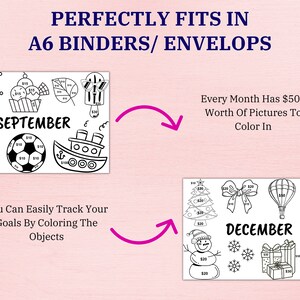 12 Monthly Savings Challenge Bundle, Money Challenge, A6 Mini Savings ...