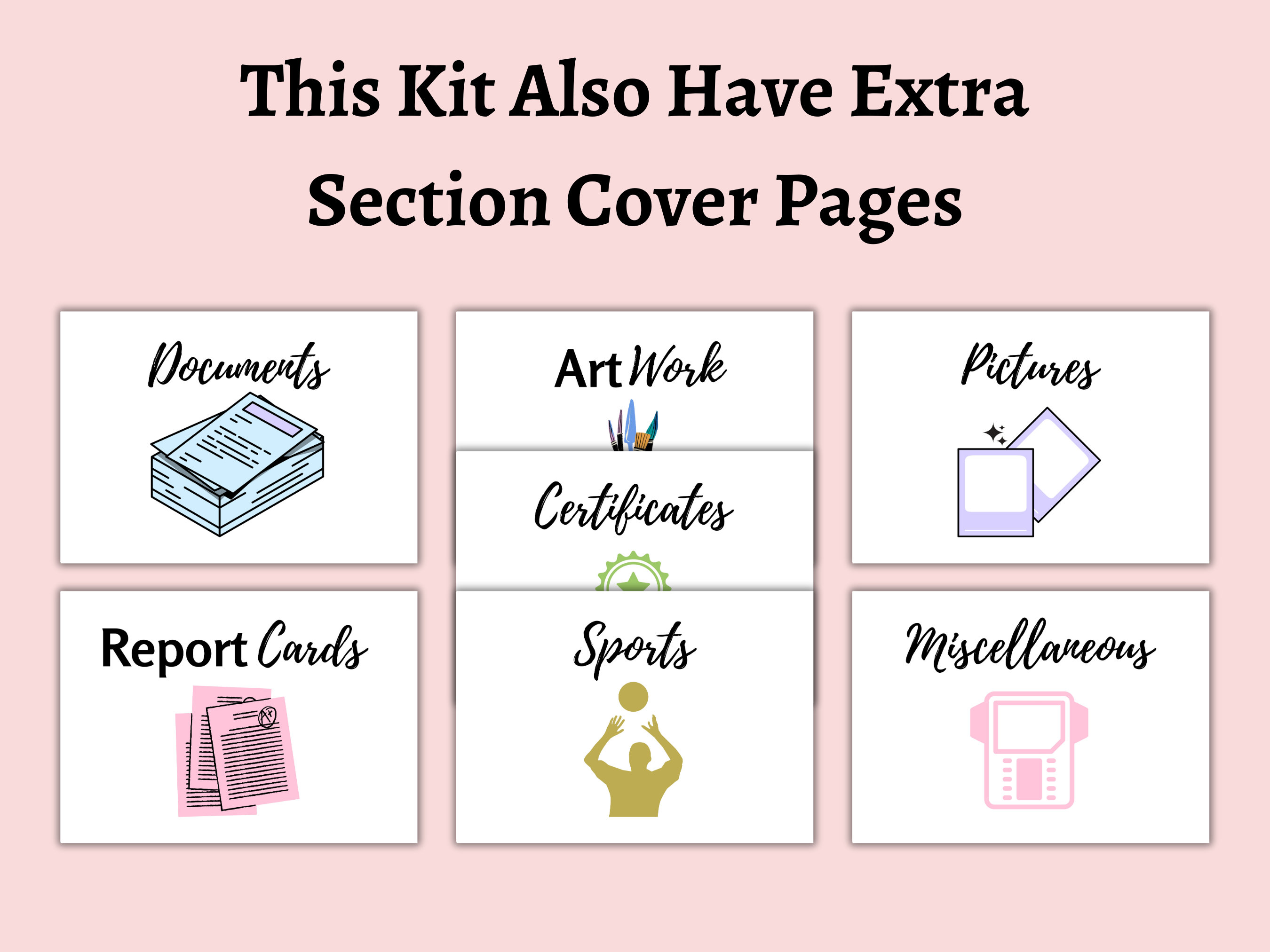School Memory Box Kit Printable, Childhood Memory Book, Kids Keepsake ...