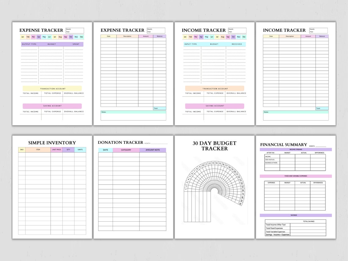 2024 Budget Planner Printable PDF, Financial Planner Printable, Finance ...