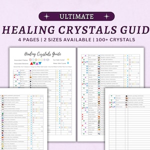 Printable Healing Crystal Reference Guide, Crystal Meaning Guide ...
