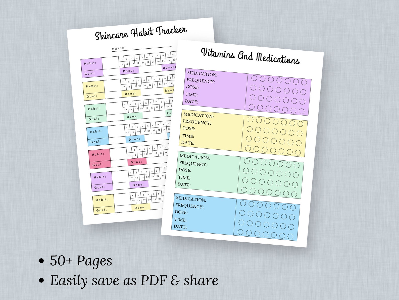 Self Care Planner Bundle Printable, Self-love Journal, Mental Health ...