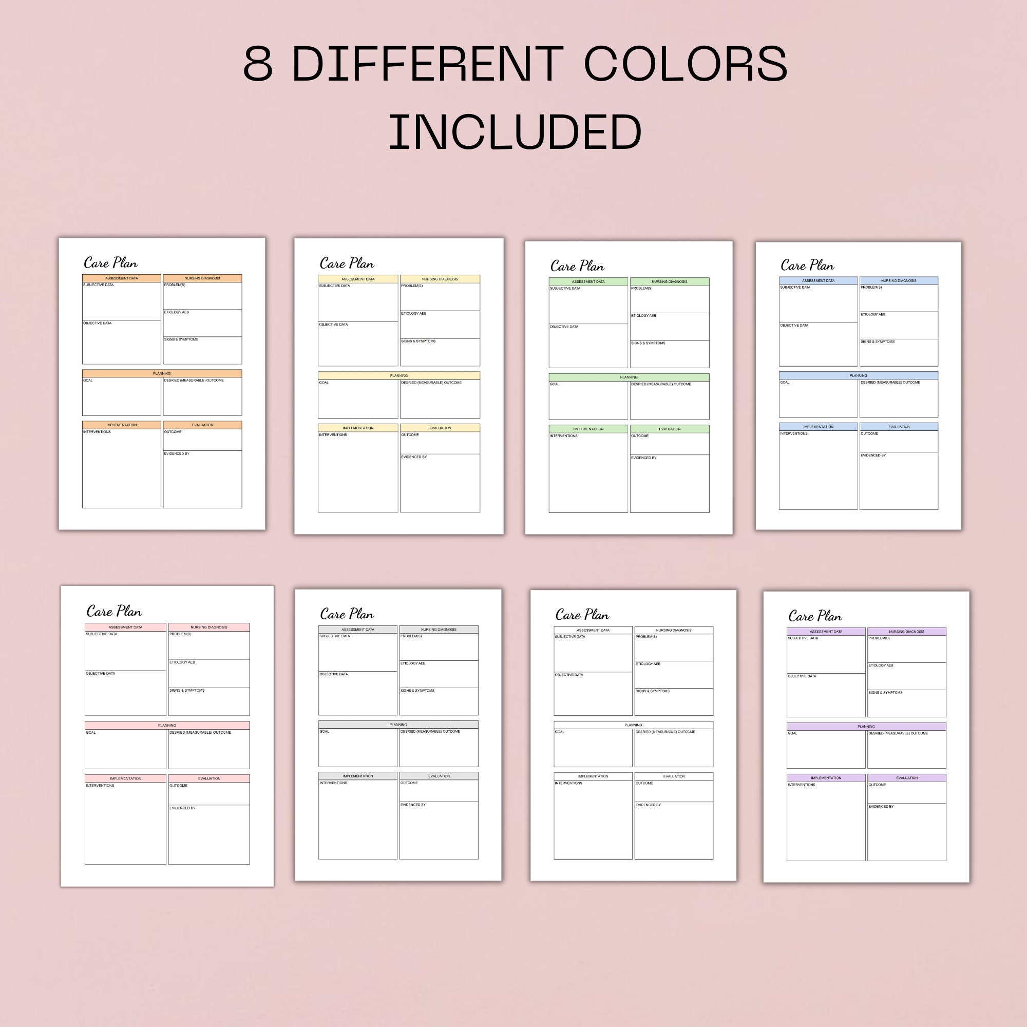 Nursing Care Plan Printable ADPIE Nursing Study Guide - Etsy Canada