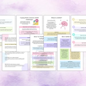 ADHD Symptom Tracker Workbook, Adhd Sleep Tracker, Adhd Medication ...