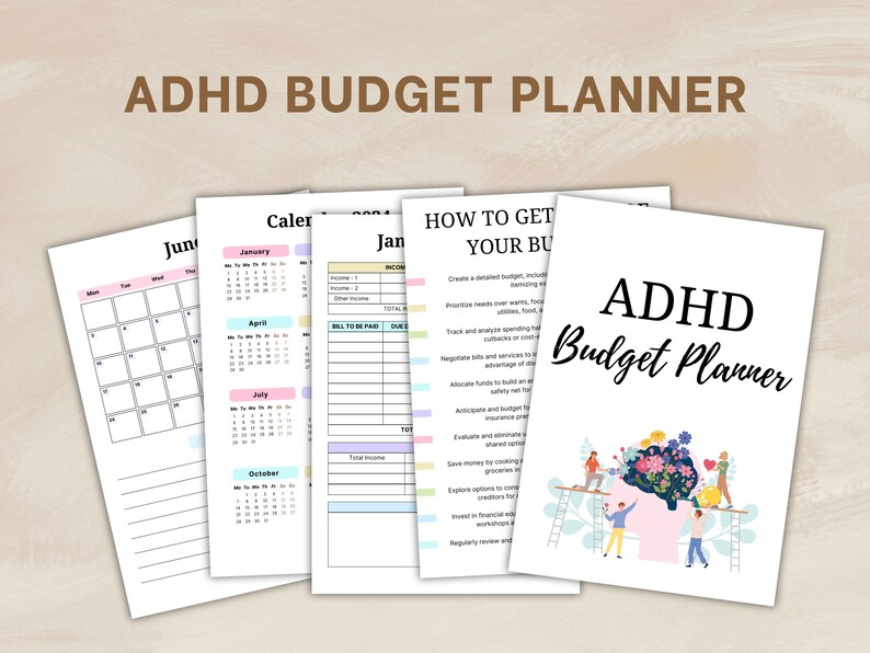 Adhd Mega Bundle Pack, All in One Adhd Planner, ADHD Productivity ...