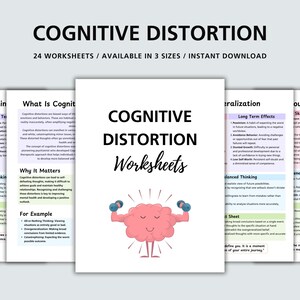 Cognitive Distortion Worksheets Printable, Mental Filtering ...