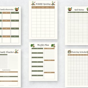 Gardening Planner Printable, Garden Planner, Plant Planner, Garden ...