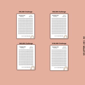 Printable 100 Envelope Challenge Bundle, Savings Challenge, Savings ...