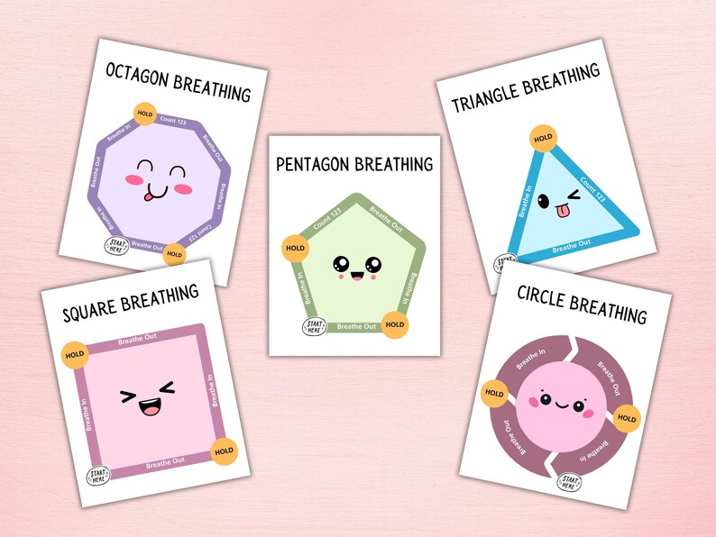 Mindfulness Breathing Cards for Kids, Mindful Breathing Activities ...