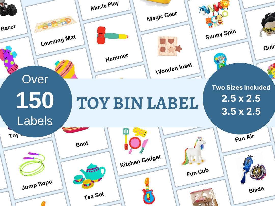 Editable Printable Toy Trofast Bin Storage Labels, Toy Storage Box ...