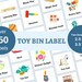 Editable Printable Toy Trofast Bin Storage Labels, Toy Storage Box ...