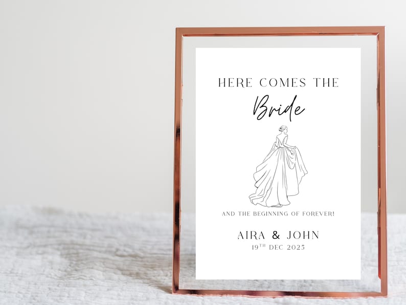 Wedding Sign Bundle | Minimal Line Art | Welcome Signs, Bar Signs ...