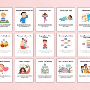 ADHD Executive Functioning Cards for Kids | Printable Cards | Behavior ...