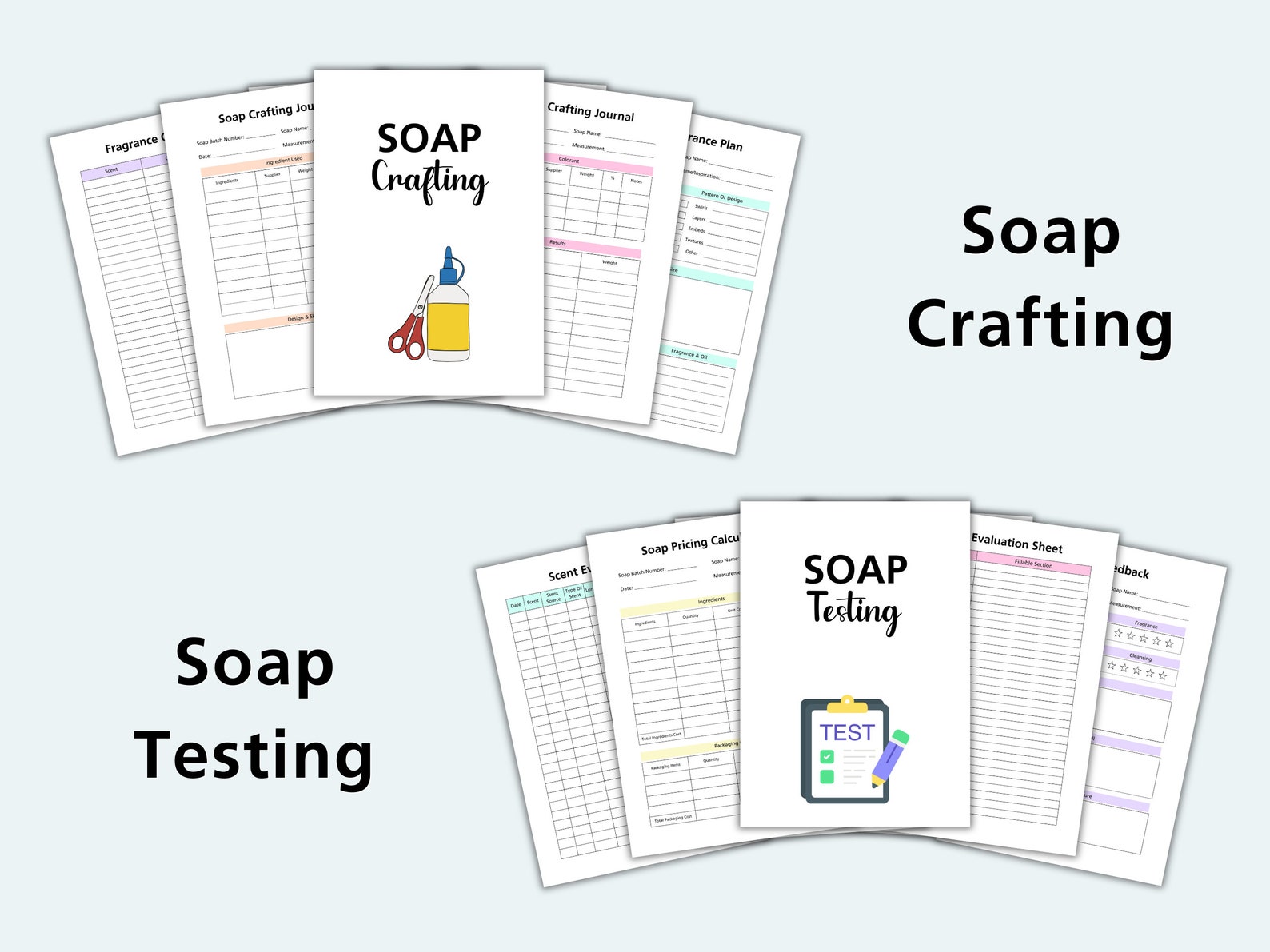 Soap Business Planner, Soap Making Business, Soap Recipe Sheet, Soap ...