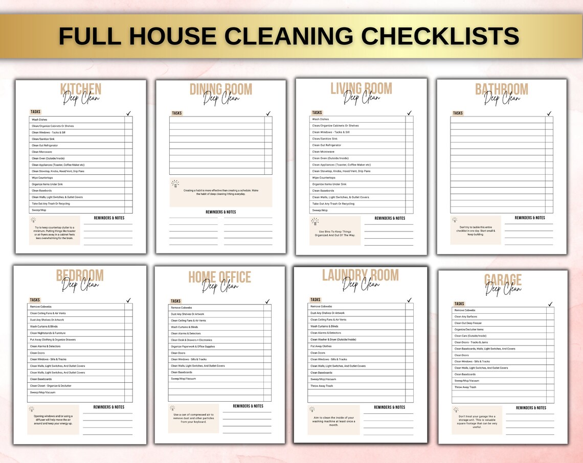 ADHD / Neurodivergent Cleaning Checklist Printable Adhd - Etsy