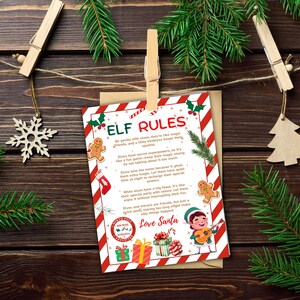 Elf Rules Printable Editable Elf Rules Letter to Follow Elf Arrival ...