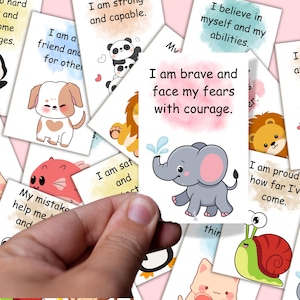 36 Affirmation Cards for Kids, Positive Affirmations Printable | Growth ...