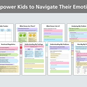 Emotion Regulation Kids Feeling Worksheets, Social Emotional Learning ...