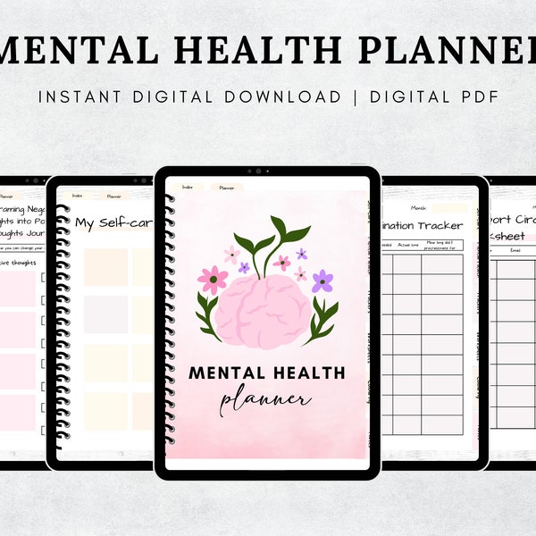 Mental Health Planner - Etsy