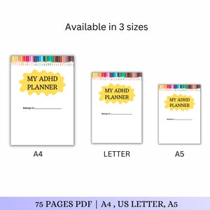 ADHD Planner for Kids, Adhd Planner Printable, ADHD Productivity ...