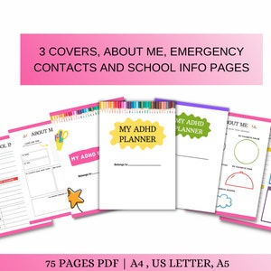 ADHD Planner for Kids, Adhd Planner Printable, ADHD Productivity ...