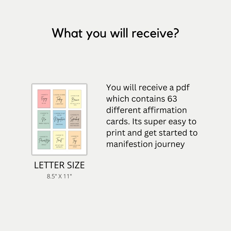 63 Rainbow Affirmation Cards Printable Affirmation Cards - Etsy