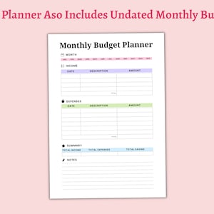 Adhd Budget Planner Printable, Easy Household Budget, Bi-weekly Budget ...