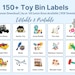 Editable Printable Toy Trofast Bin Storage Labels, Toy Storage Box ...