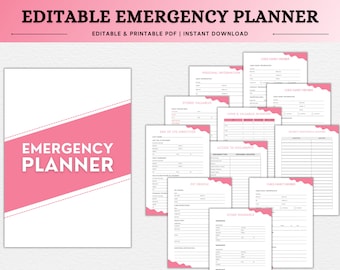 End of Life Planner Printable, Final Wishes, Last Will, Funeral Planner, Beneficiary Info ...