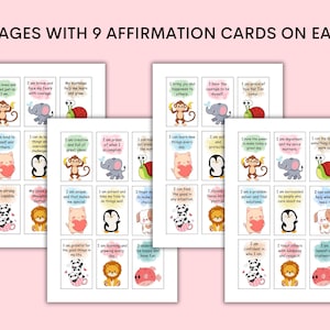 36 Affirmation Cards for Kids, Positive Affirmations Printable | Growth ...
