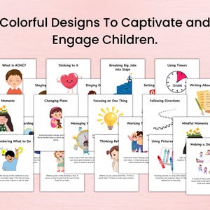 ADHD Executive Functioning Cards for Kids, Printable Cards, Behavior ...