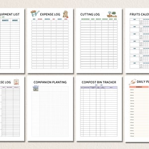 Gardening Planner Printable, Garden Planner, Plant Planner, Garden ...