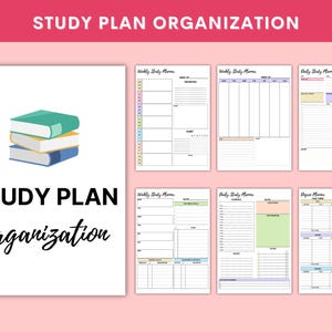 2025 Adhd Student Planner Printable, Study Planner Bundle, Adhd Study ...