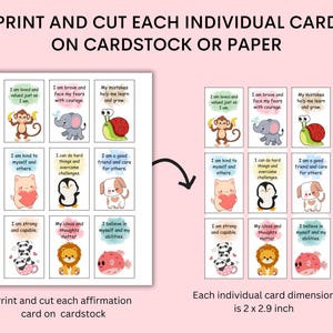 36 Affirmation Cards for Kids, Positive Affirmations Printable | Growth ...
