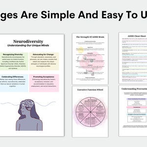 ADHD Late Diagnosis Therapy Worksheets, Adhd Planner Adult, Overcome ...